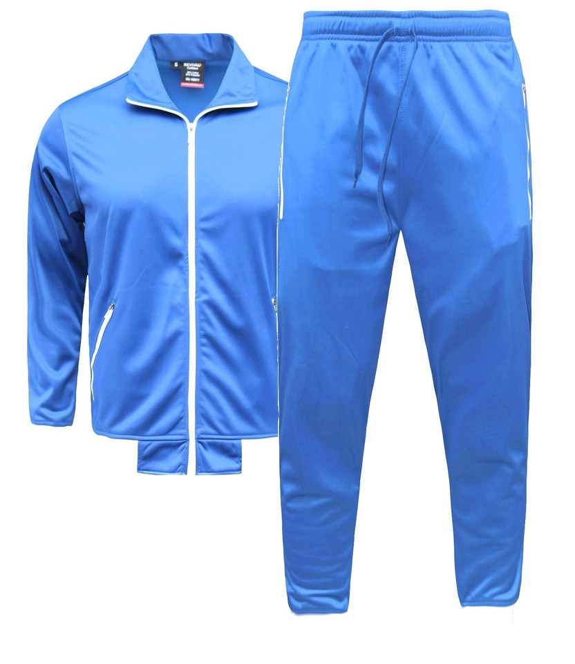 MEN'S CLASSIC SOLID JOGGER TRACKSUIT JOGGING SPORTSWEAR ACTIVE WEAR S ...