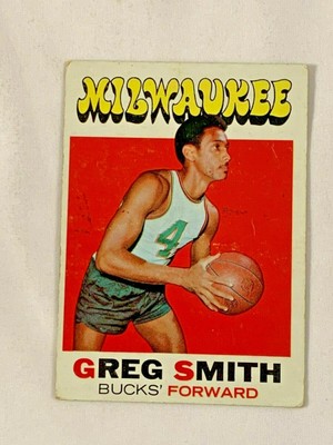 1971-72 TOPPS GREG SMITH MILWAUKEE BUCKS' FORWARD #129 | eBay