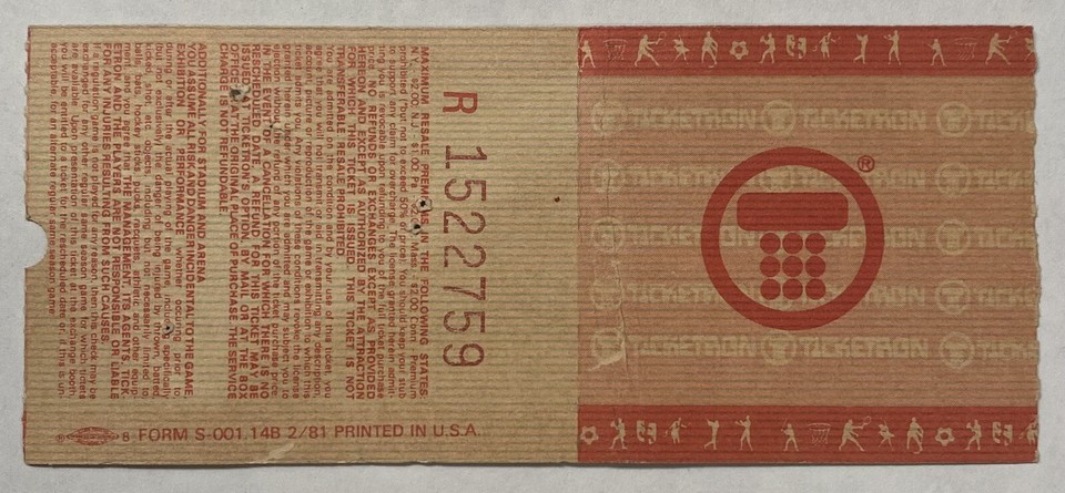 IGGY POP Hollywood Palladium 1981 US ORG CONCERT TICKET STUB Punk ...