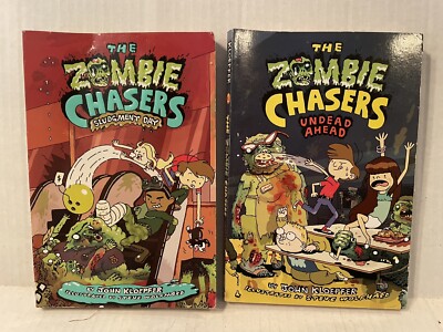 Lot of 2 Books The Zombie Chasers Books John Kloepfer Paperback | eBay