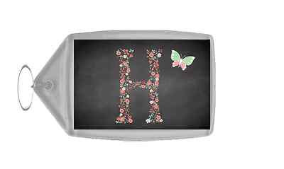 Chalk Letter Initial H Personalised Keyring | eBay UK