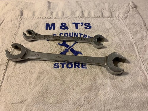 Vintage Mac Tools USA 2pc Flare Nut Open End Wrench Set 7/16" COB14 & 5/8" COB20 | eBay