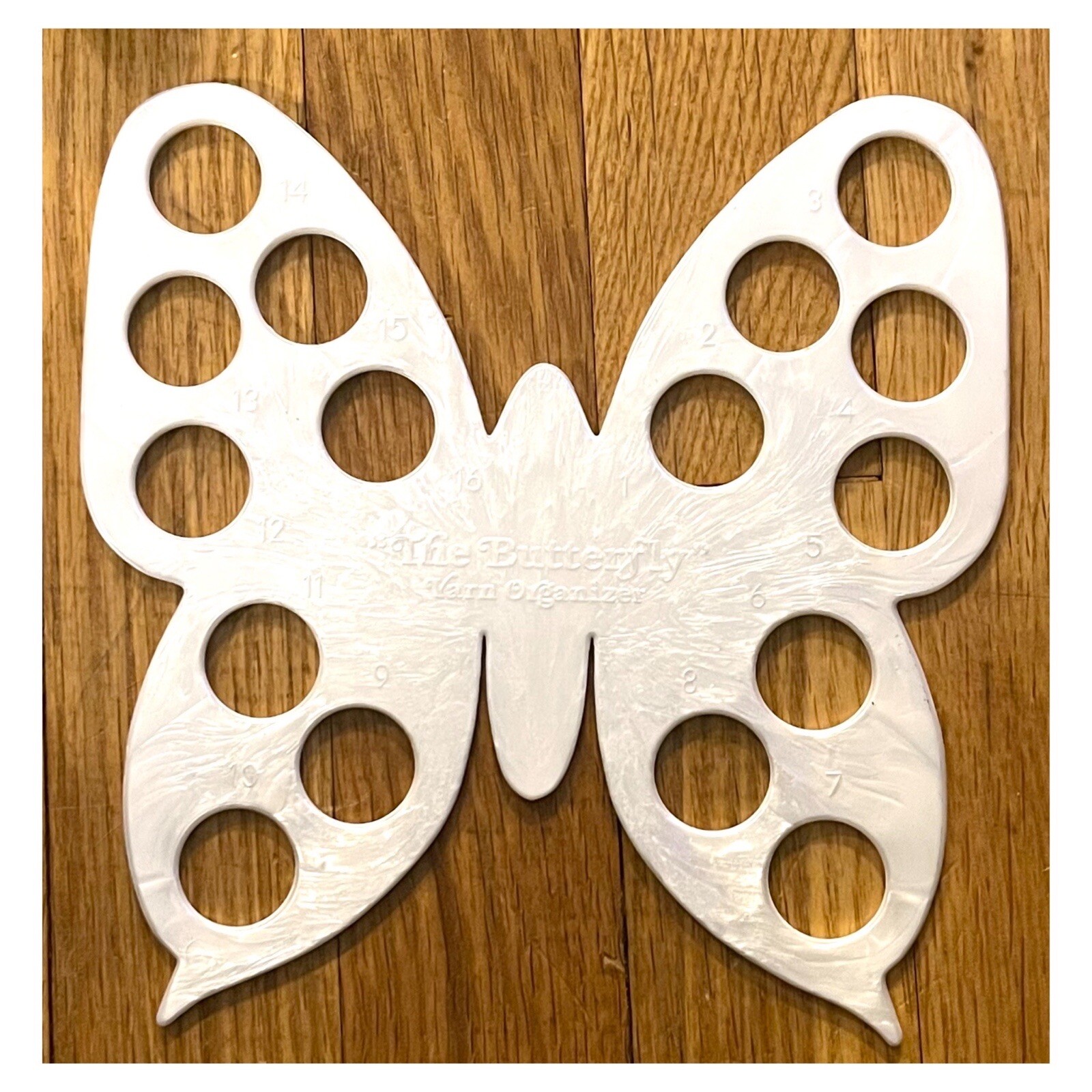 "The Butterfly" - Yarn Organizer - 7 1/2 " x 7 1/2" | eBay