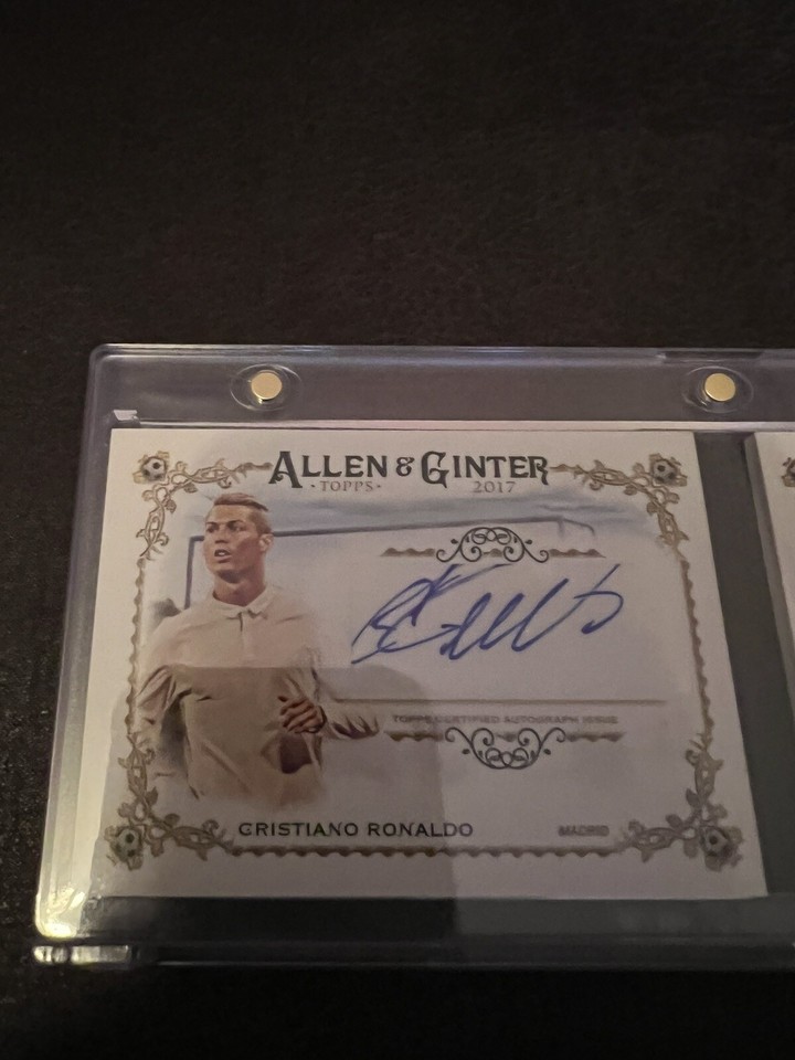Topps Allen & Ginter 2017 Cristiano Ronaldo Pele Dual Auto Booklet /10 ...