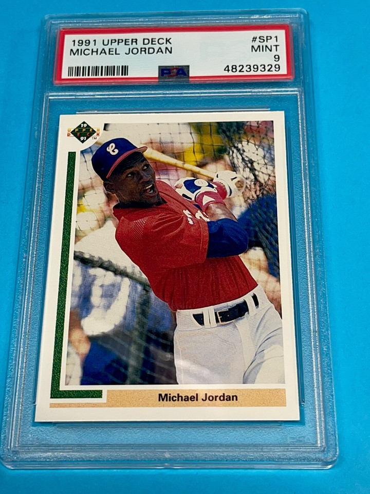 Michael Jordan PSA GRADED Baseball Rookie Card 1991 Upper Deck SP1 ...