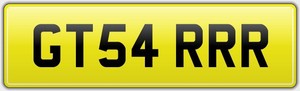 NISSAN GT-R PRIVATE CAR REG NUMBER PLATE GT54 RRR - GTR R35 GT R GTS V6 ...