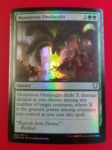1x Monstrous Onslaught | FOIL | Commander Legends | MTG Magic Cards | eBay
