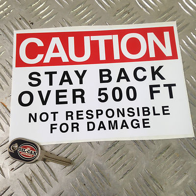 Ghostbusters Ecto 1 Warning Autocollant 210mm x 148mm Accessoire | eBay