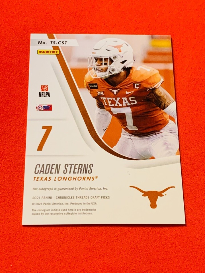 Caden Sterns .. AUTOGRAPH Longhorns / Denver Broncos 2021 Panini ...
