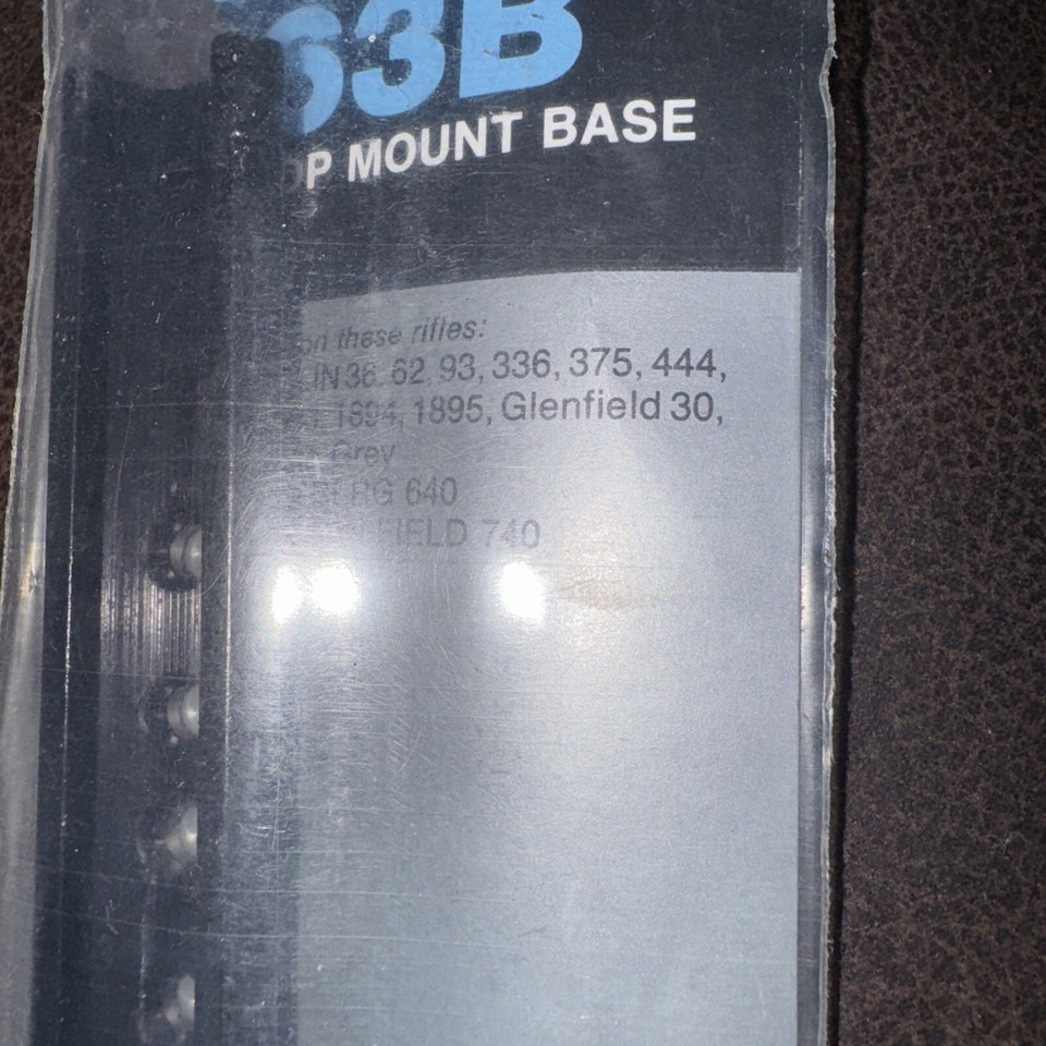 Weaver Top Mount Scope Base #63B | eBay