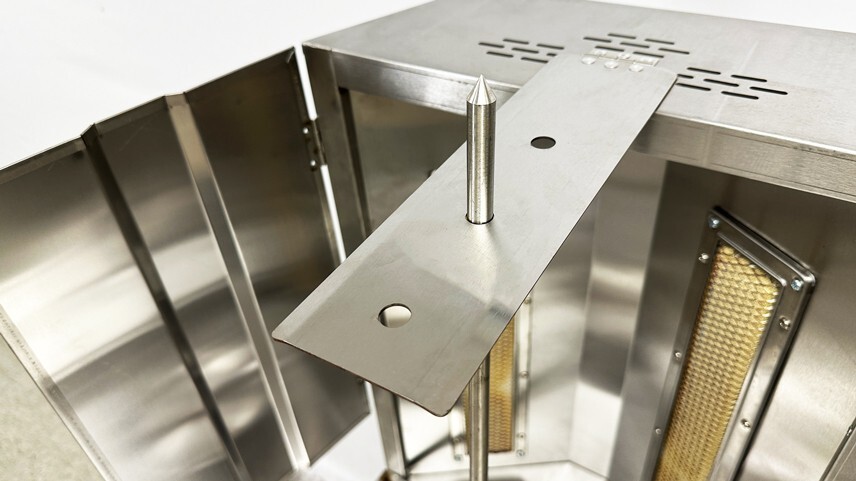 NEW 3 Burner Trompo Griddle Al Pastor Taco Shawarma Cooker w/ Warmer ...