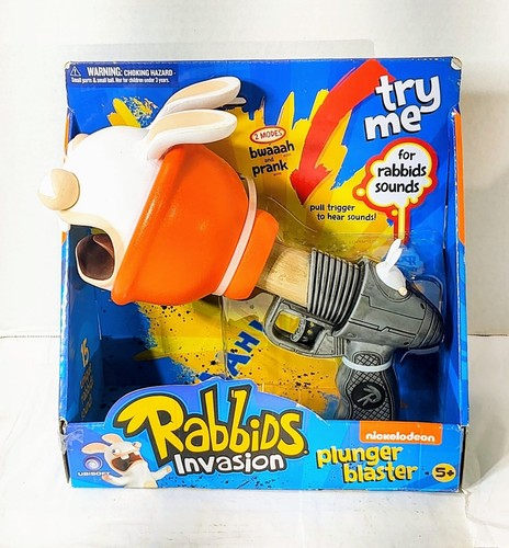 Rabbids Invasion Plunger Blaster Sound Gun 2014 NIP Nickelodeon Toys | eBay