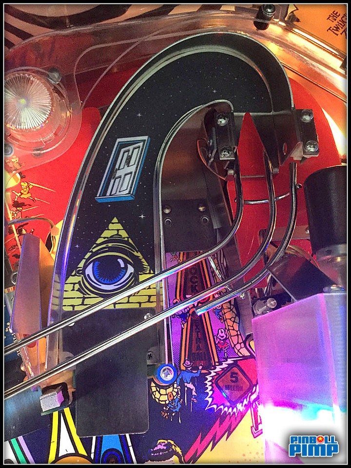 Bally Twilight Zone Pinball - PYRAMID POWER EYE Metal Ramp DECAL MOD ...