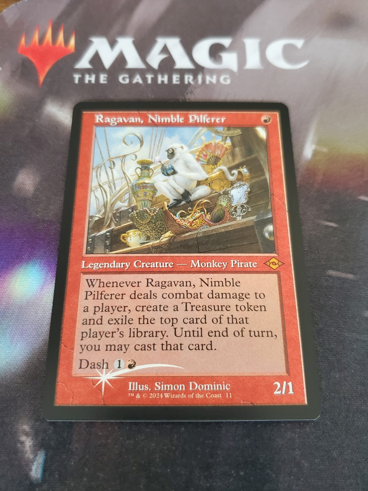 MTG. Ragavan, Nimble Pilferer. Foil Retro Frame. Modern Horizons 3 ...