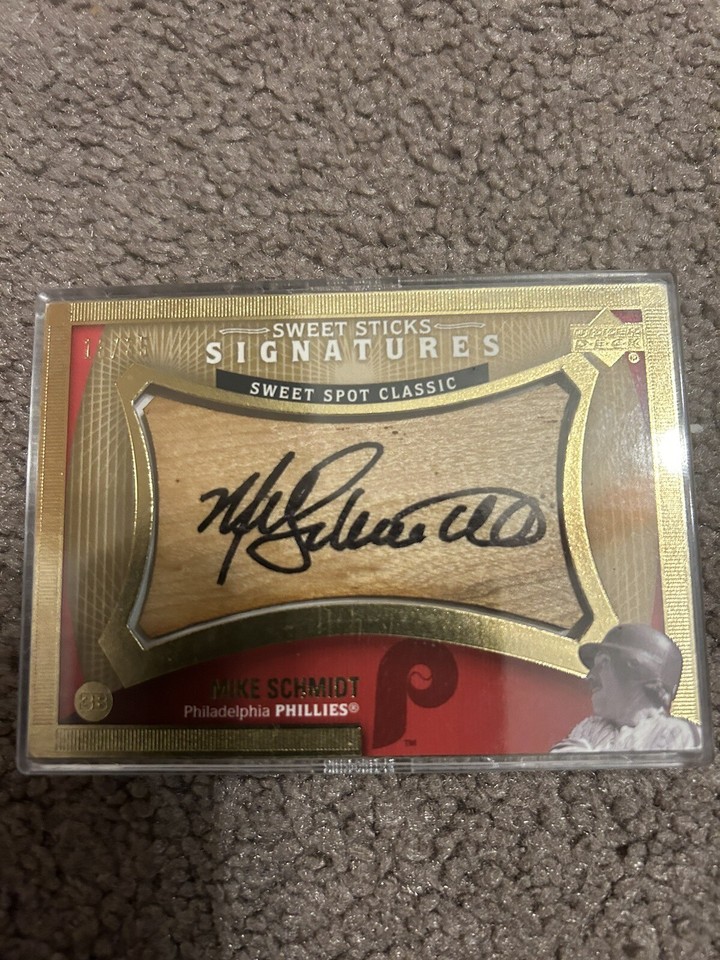 2005 Upper Deck Ultimate Coll. Mike Schmidt Game-Used Bat Auto #’35 ...