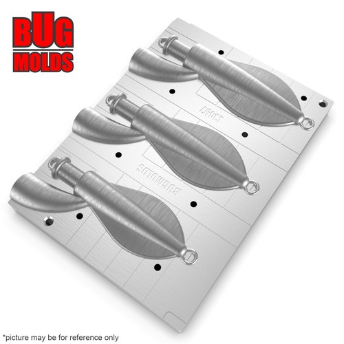FishingSinkerMold AluminiumFishingMold Lure making Lead Molds Sinkers ...