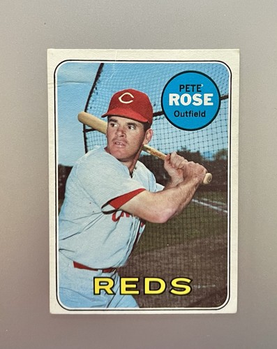 1969 Topps - #120 Pete Rose - Cincinnati Reds - VG Crease | eBay