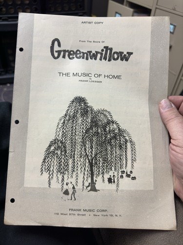 D 1960 3-pack Tony Perkins Stage Musical Sheet Music ‘GREENWILLOW’ | eBay