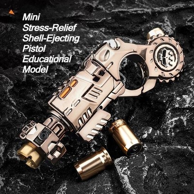 Fidget Toy Gun Mini Launcher Metal Stress Relief EDC | Spinner Ring ...