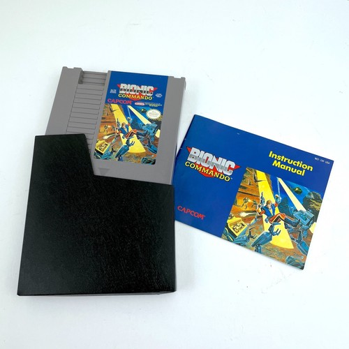 Bionic Commando Nintendo NES (5 Screw) Cartridge w/Manual & Sleeve ...
