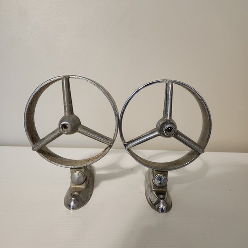Lot of 2 Vintage 50's Yankee Metal Tri Bar Side View Mirrors 175899 BH ...