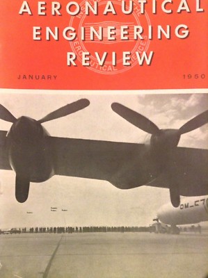 Aeronautical Engineering Review Magazine Operations January 1950 ...