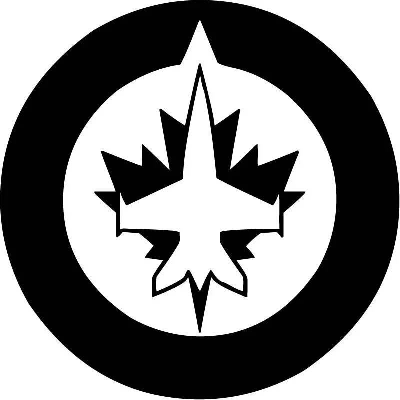 Winnipeg Jets Logo Black And White