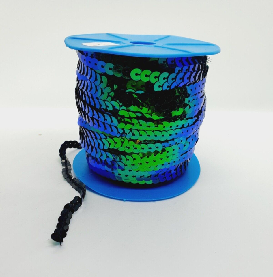 sew on string SEQUIN 6mm black ab sequin dressmaking trim trimming | eBay