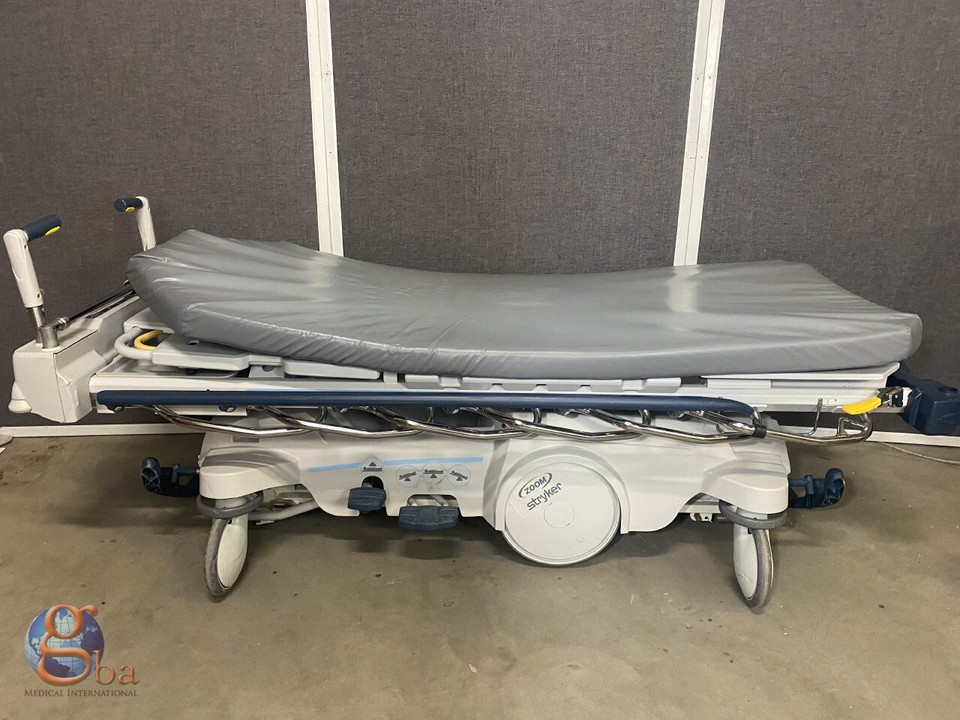 Stryker Big Wheel 1025 ZOOM Glideaway Medical Stretcher Gurney w/ NEW ...