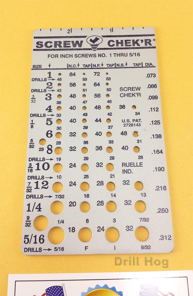 Metal Screw Checker Bolt Thread Screw Check'r Bolt Pitch Tool SAE Steel ...