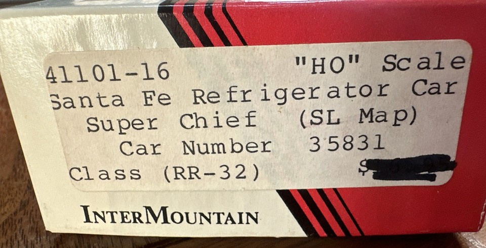Intermountain HO Kit #41101-16 Refrigerator Car Santa Fe ‘Super Chief ...