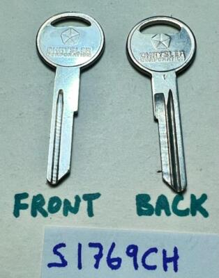 Vintage Dodge Chrysler Plymouth 1960s 1970s auto key blanks ILCO ...
