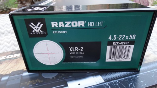 VORTEX RAZOR HD LHT 4.5-22×50 SCOPE - XLR-2 MRAD RETICLE (RZR-42202 ...