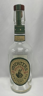 Michter's Single Barrel Straight Rye Kentucky Whiskey Empty Clear Glass ...