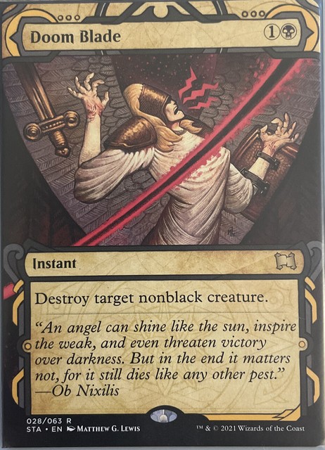 MTG Doom Blade Strixhaven: Mystical Archives 028/063 Regular Rare for ...