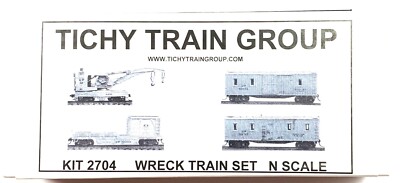 N Scale Tichy Train Group 2704 Work Train Set Kit pkg (4) | eBay
