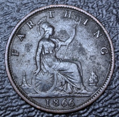 1866 GREAT BRITAIN - FARTHING - Victoria - Nice | eBay