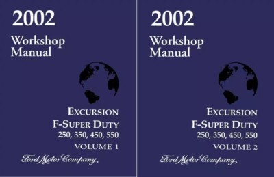 2002 Ford Excursion F250-F550 Super Duty Factory Service Repair Manual ...