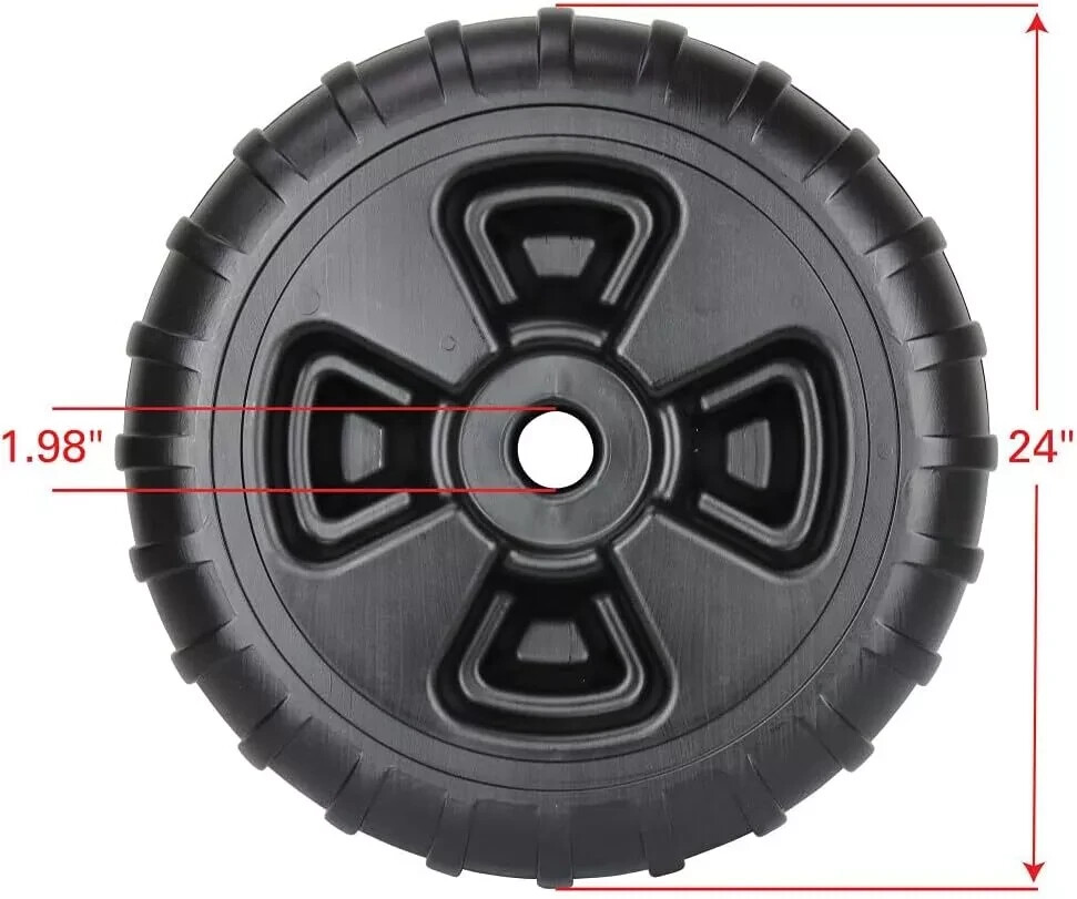 Premier Materials SM24 Heavy Duty Dock Wheel - Black 24" 800 lb ...