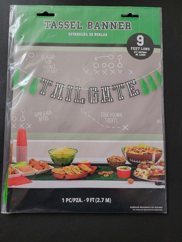 Tassel Banner 9 Feet Long for football or Superbowl Party | eBay