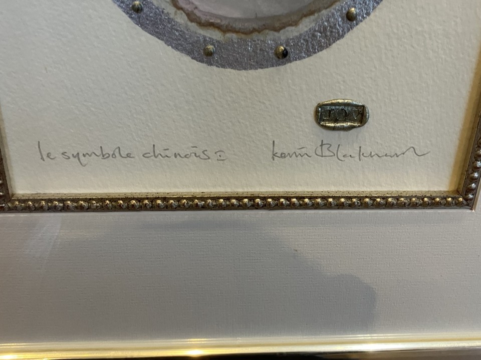 TWO FRAMED CHINESE artworks by Kevin Blackham - Le Symbole Chinoise I ...