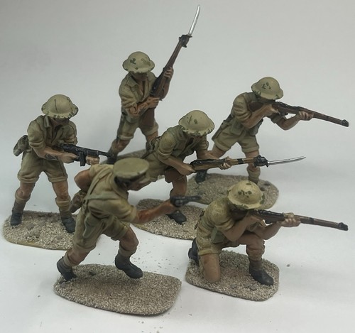 Airfix 1/32 WW2 British 8th Army Desert Rats Vintage 54mm Painted ...