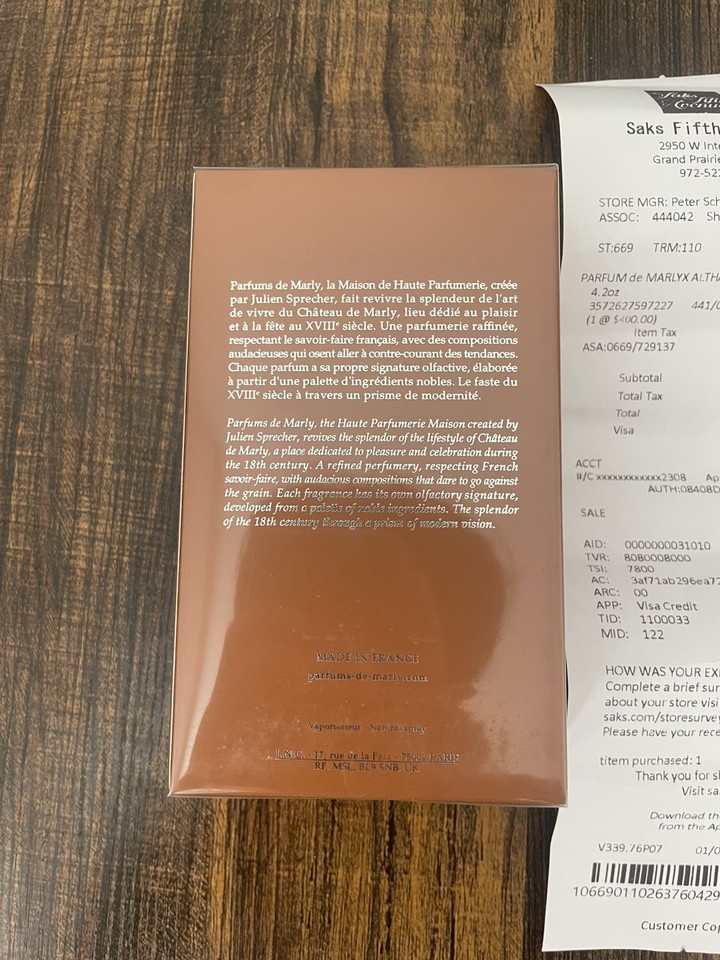 Parfums De Marley Paris Altair Eau De Parfum 125 ML 4.2 Fl Oz SEALED | eBay