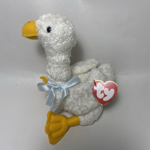 Ty Beanie Babies White Duck Georgette Moving Legs 1993 Paper Tags | eBay