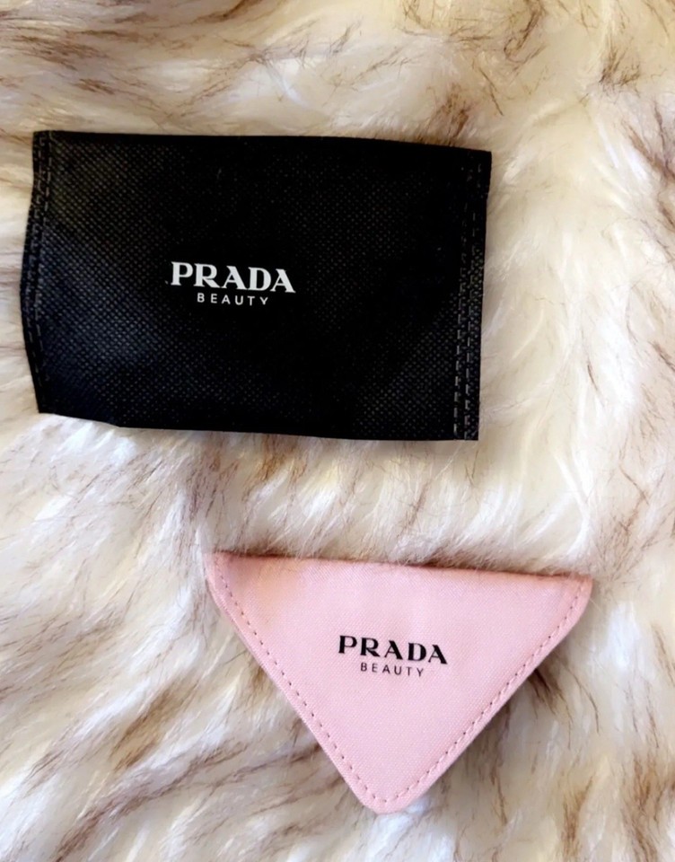 Prada Beauty Triangle Pink Mirror Pocket Compact GWP Novelty New Sealed ...