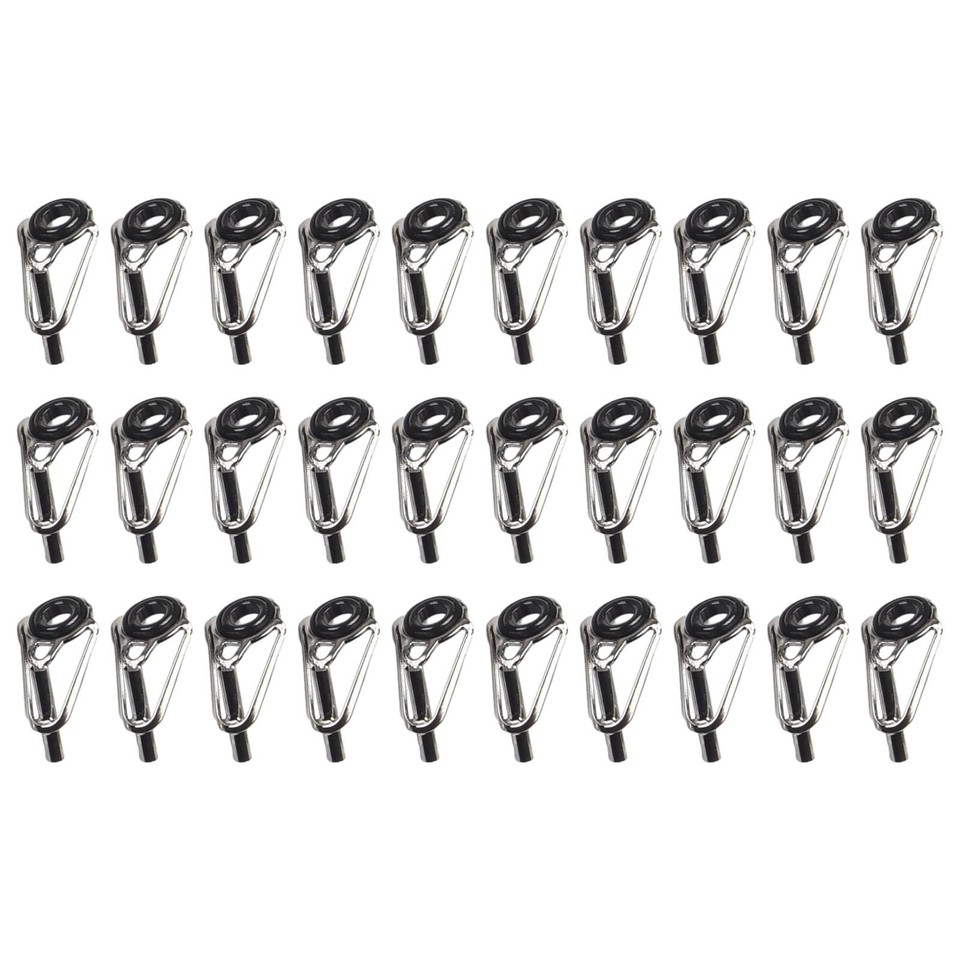 Set 30pcs Rod Iron Fishing Kinds 30* Saltwater Eye Top 6 Of Kit Guides ...