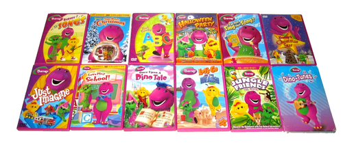 Lot of 12 Barney Original DVDs/CD Unique Titles Friends Learn Song Kids ...
