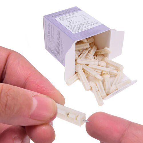 50Pcs Sterile 21G Lancets Single Use Blood Test Testing Kits Glucose ...