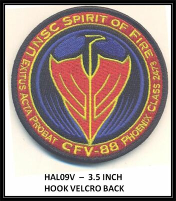 HALO UNSC SPIRIT OF FIRE HOOK VEL-KRO PATCH - HALO9V | eBay