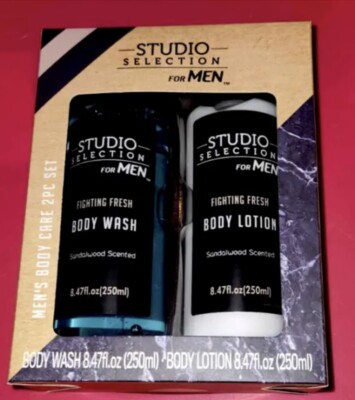 STUDIO SELECTION for MEN fighting fresh BODY WASH & LOTION SET 8.47 Fl ...